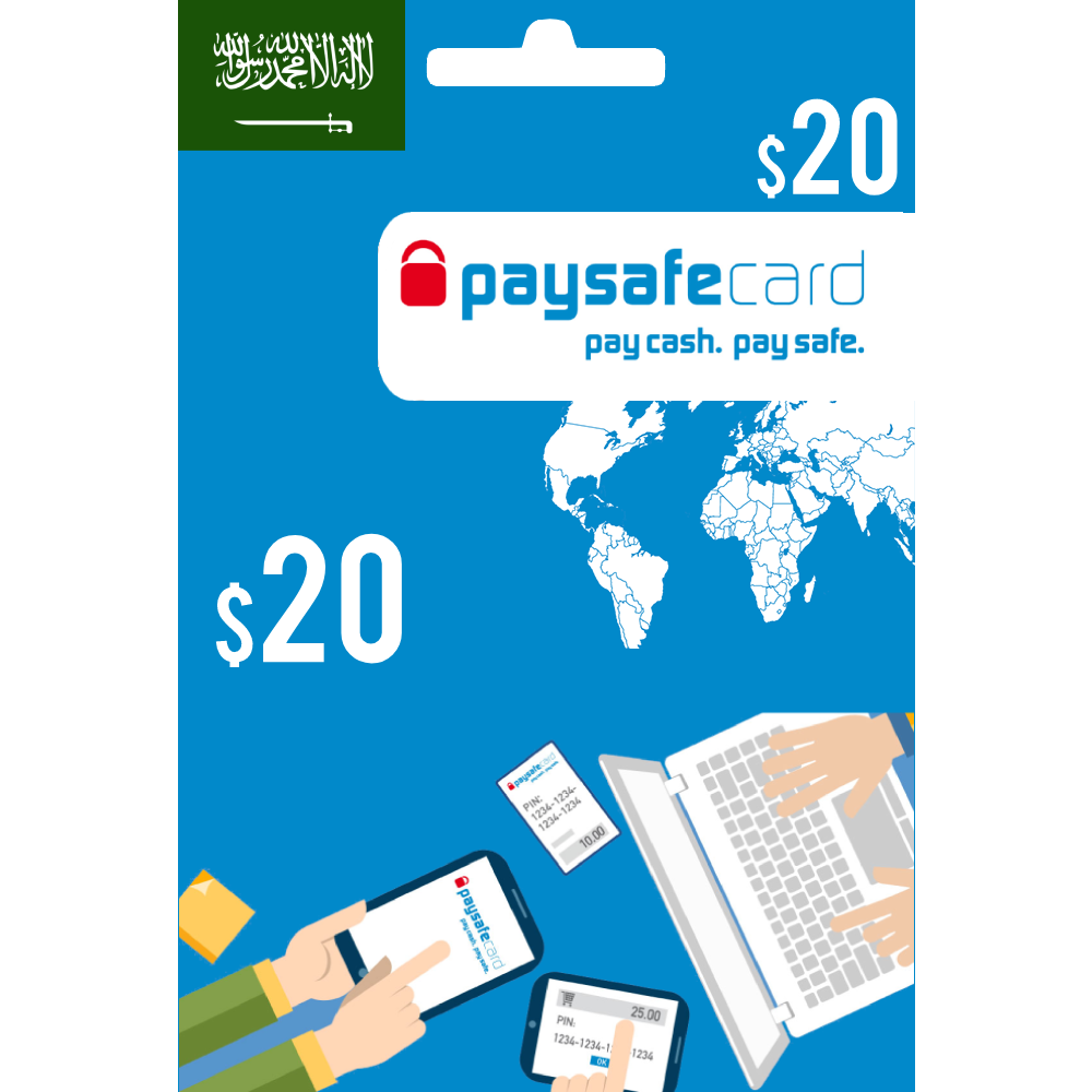 Paysafecard Digital Card KSA - USD 20 | Buy Online | Ubuy Kuwait
